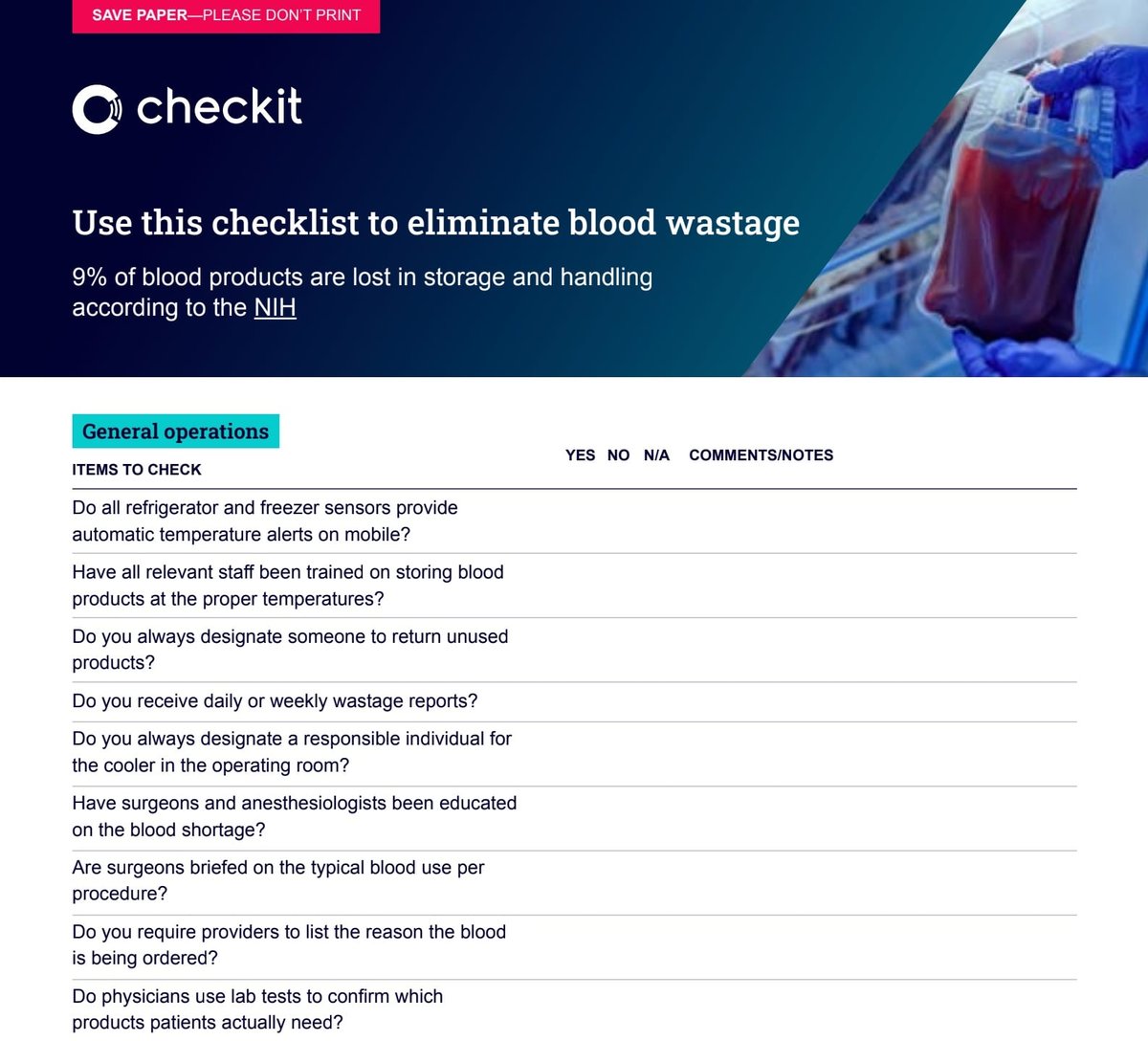 2024 Blood Product Crisis